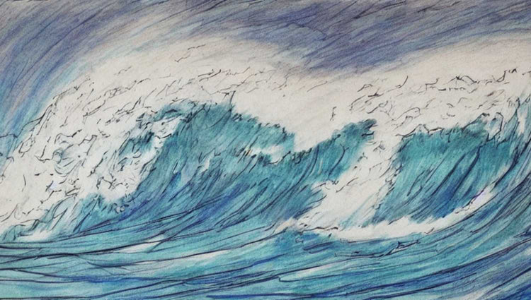 Comment dessiner une vague ? – Mer Aux Trésors